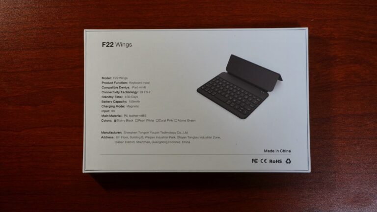 【レビュー】iPad mini 6向けSmart Keyboard風Bluetoothキーボード「F22 Wings」 | きなこぱん